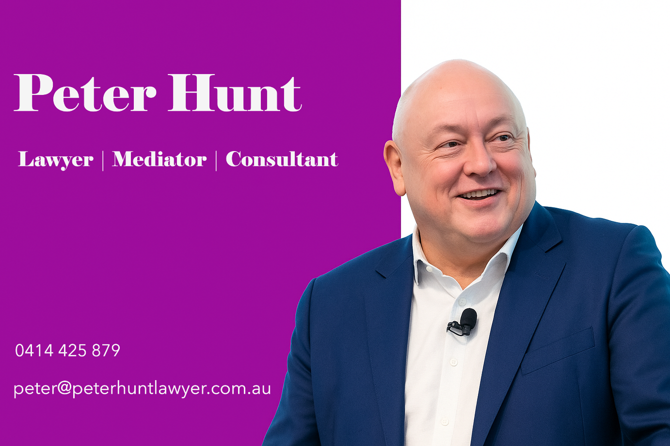 Peter Hunt – Lawyer | Mediator | Consultant